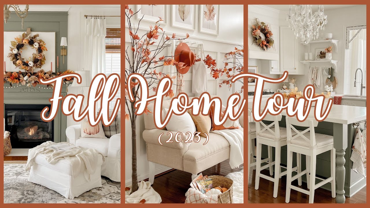 🍁 2023 FALL HOME TOUR 🍁|| COZY AND INVITING FALL DECOR IDEAS || COTTAGE ...