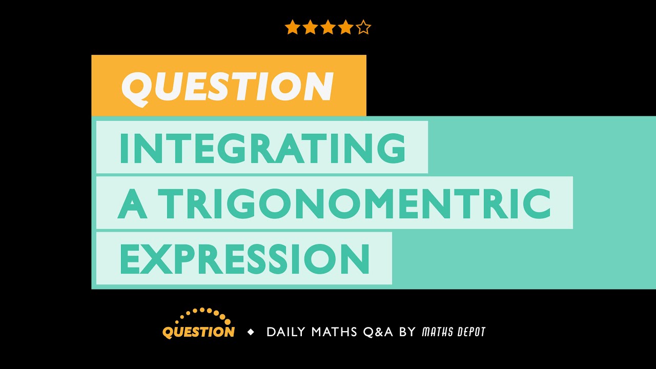 INTEGRATING a TRIG FUNCTION using CHAIN RULE - YouTube