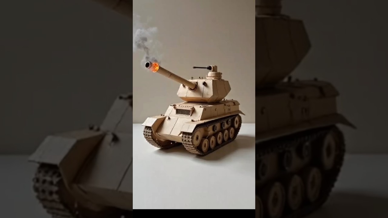 "DIY Mini Paper Tank: Simple & Fun Craft Tutorial for Beginners" - YouTube