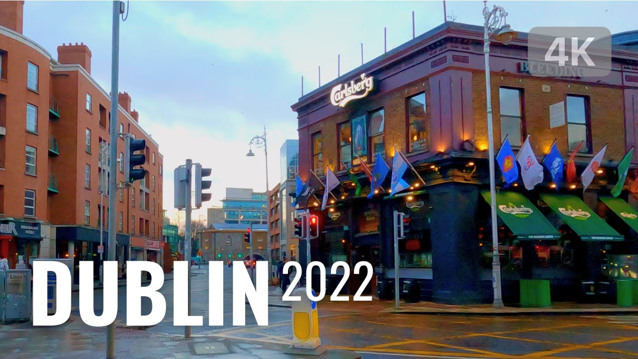 【4K】DUBLIN 2022 - Walking in Rain in Dublin city, Ireland - Virtual ...