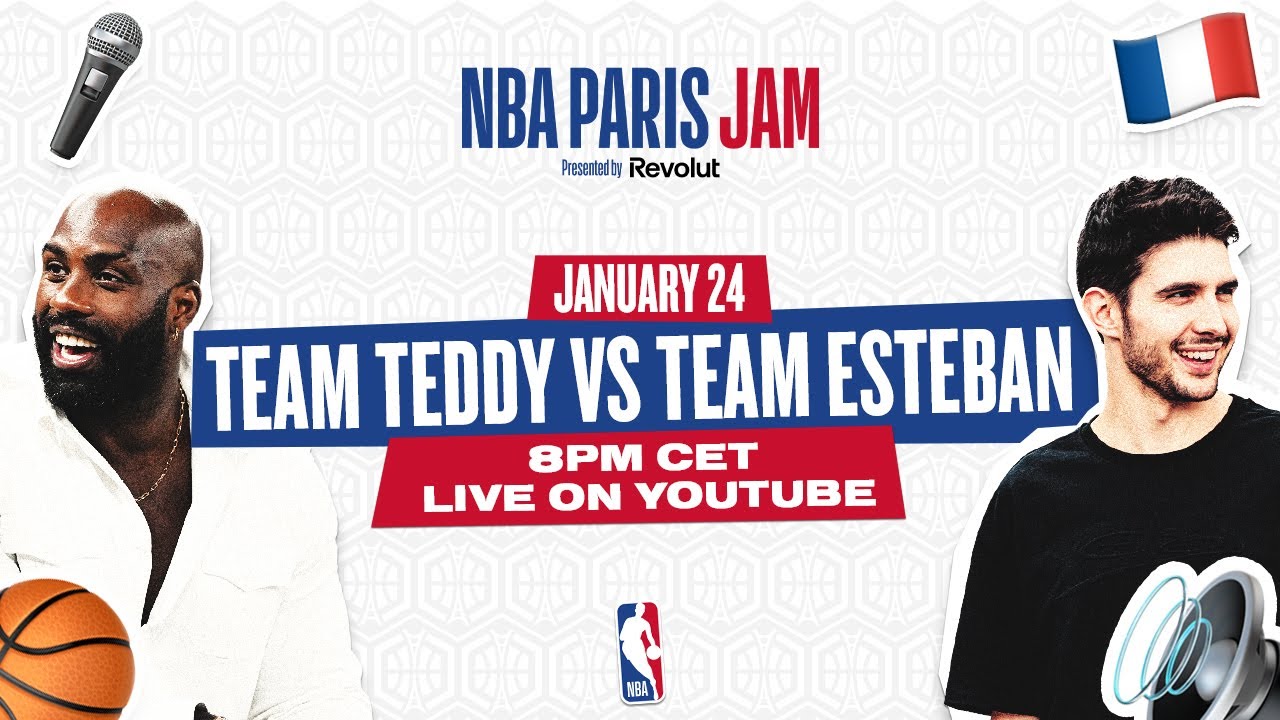NBA Paris Jam presented by Revolut: Team Teddy vs Team Esteban - YouTube