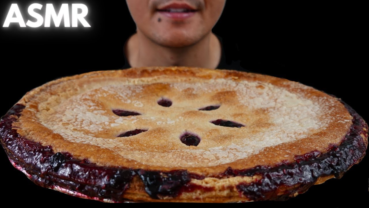 ASMR | Huge Costco Four Berry Pie | The Hangry Mole - YouTube