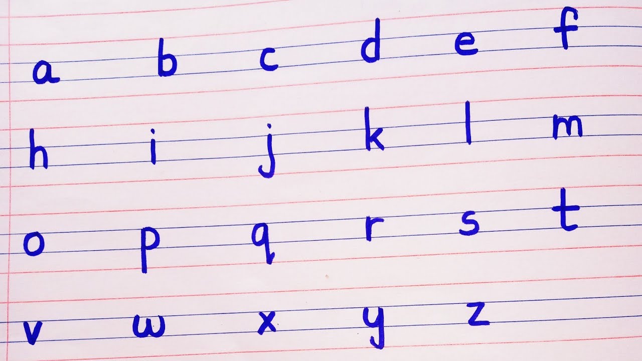 Small letters a-z How to write Small letters Small letters for kids ...