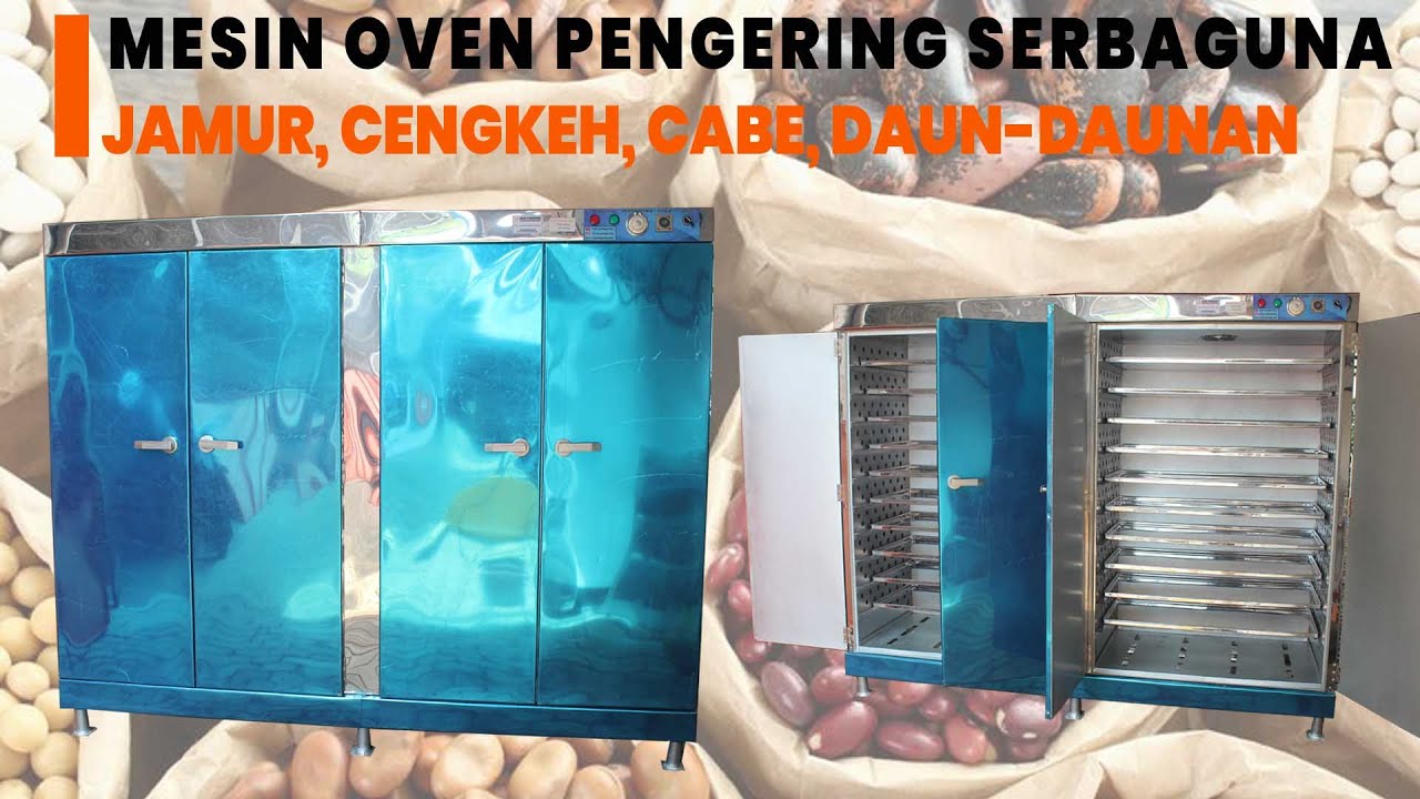 MESIN PENGERING CAT BAMBU LIDI BULU AYAM PORANG KAPULAGA JAHE KUNYIT ...