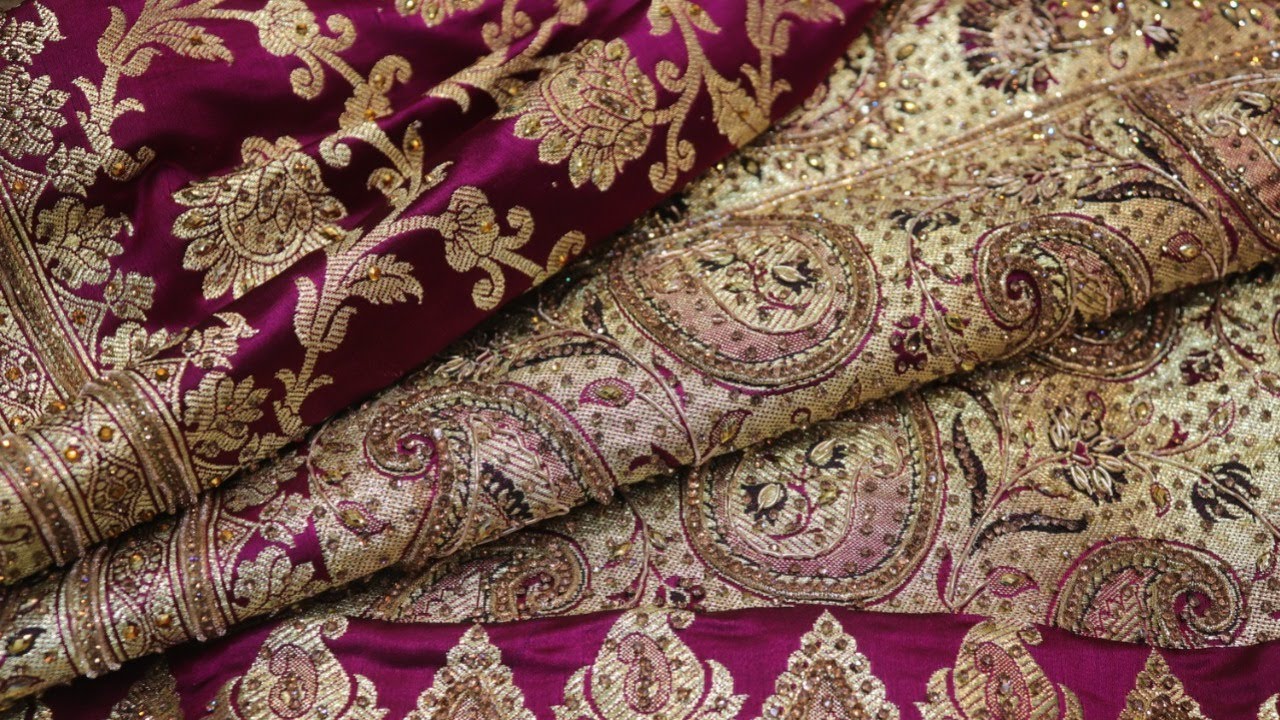 ARNG-2268 "The Russian Violet" Premium Bridal Silk Saree||Silk||Golden ...