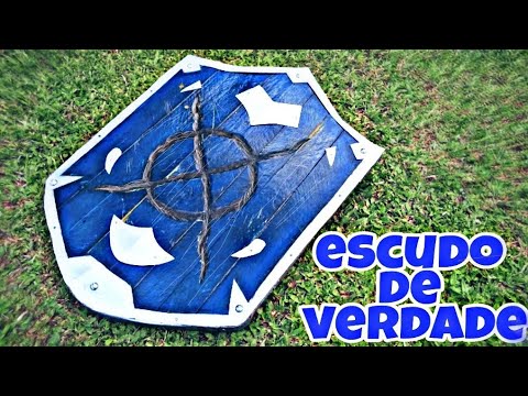 como fazer um escudo de madeira - YouTube