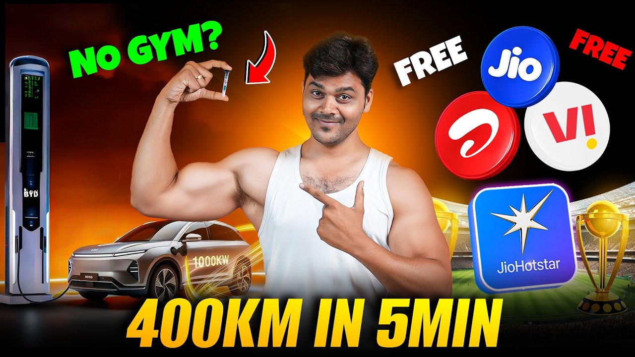 1 Tablet for Weight Loss, Jio, Airtel, Vi JioHotstar plans🔥, 400Km in 5 ...