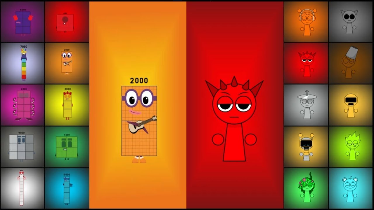 Numberblocks Band (1K-10K): Normal vs Sprunki - The Audience Chooses ...