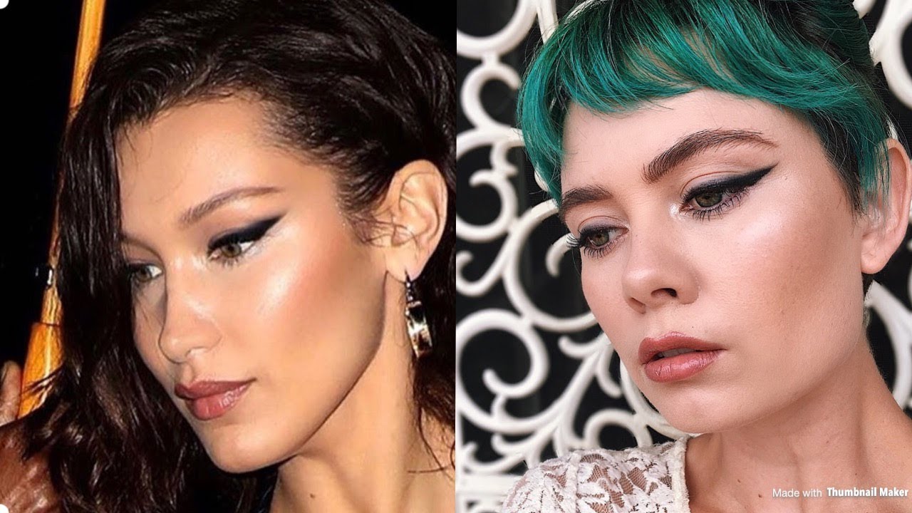 Bella Hadid Makeup Tutorial // Fierce Winged Liner ️ - YouTube