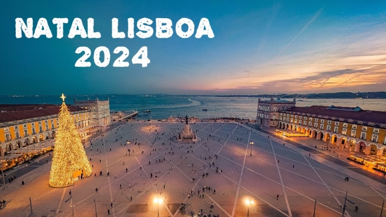 Luzes de NATAL LISBOA 2024 | Mercado de NATAL ROSSIO | PORTUGAL 4K ...