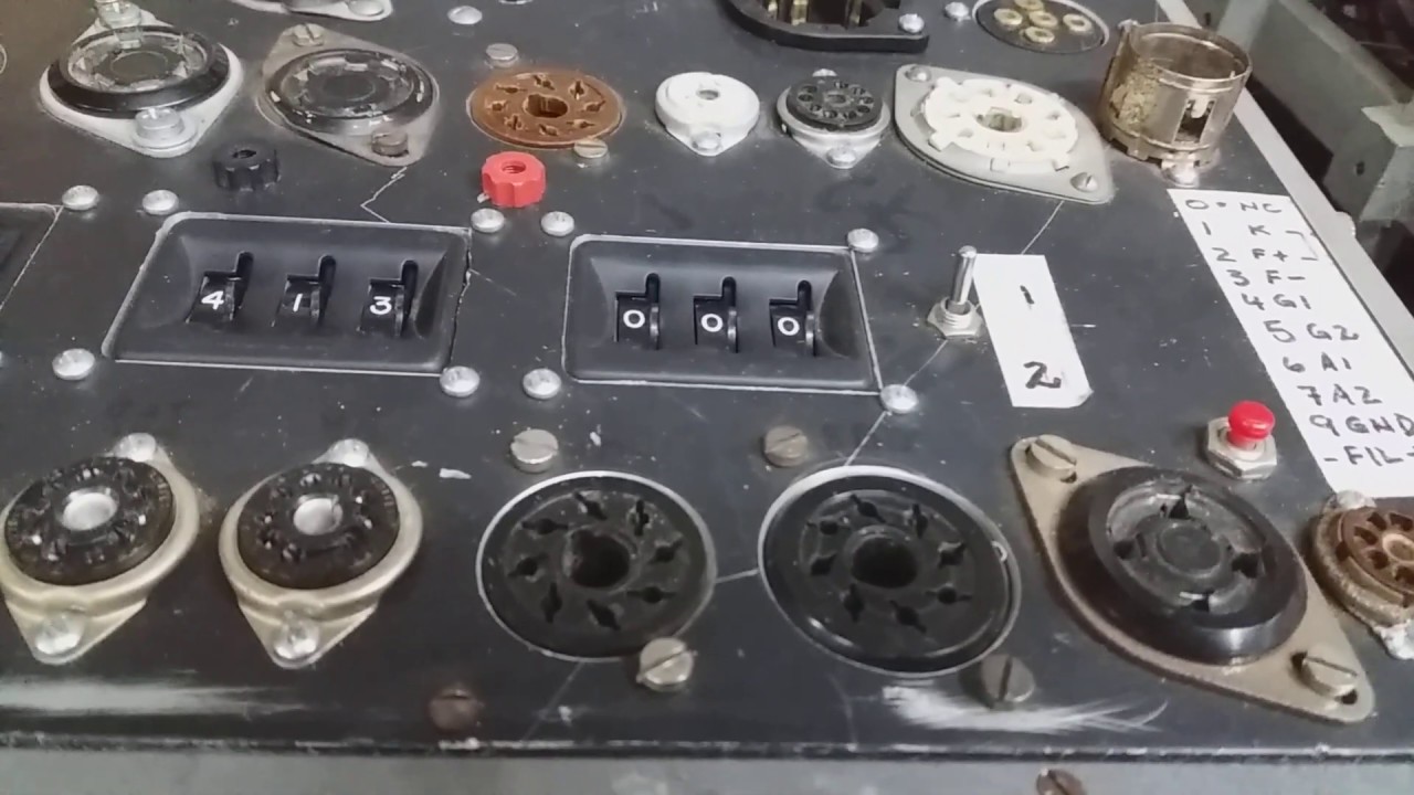 Home Built Gm Valve/Tube Tester - YouTube