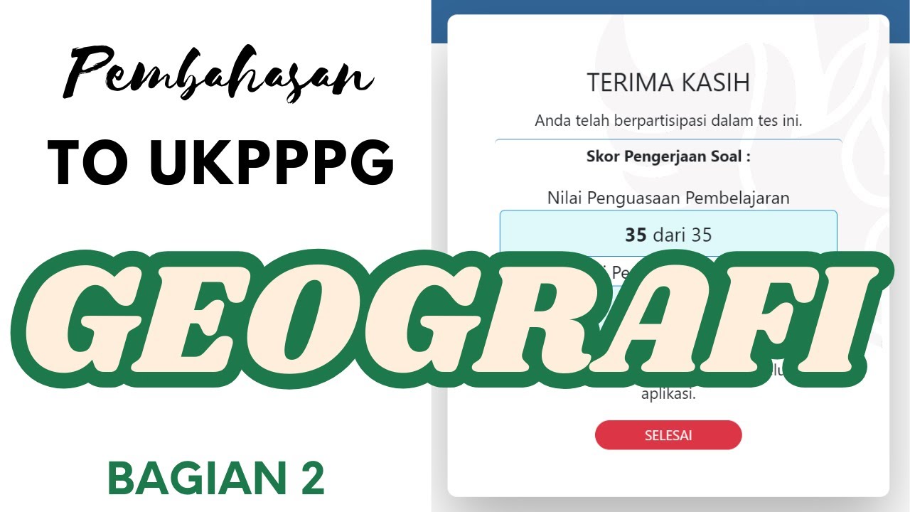 Pembahasan Soal Geografi - Pedagogik 2 - YouTube