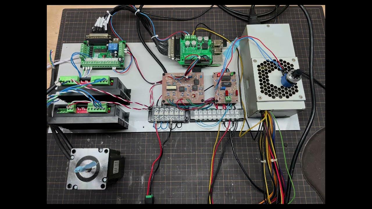 raspberry pi +Linuxcnc + wire edm test - YouTube