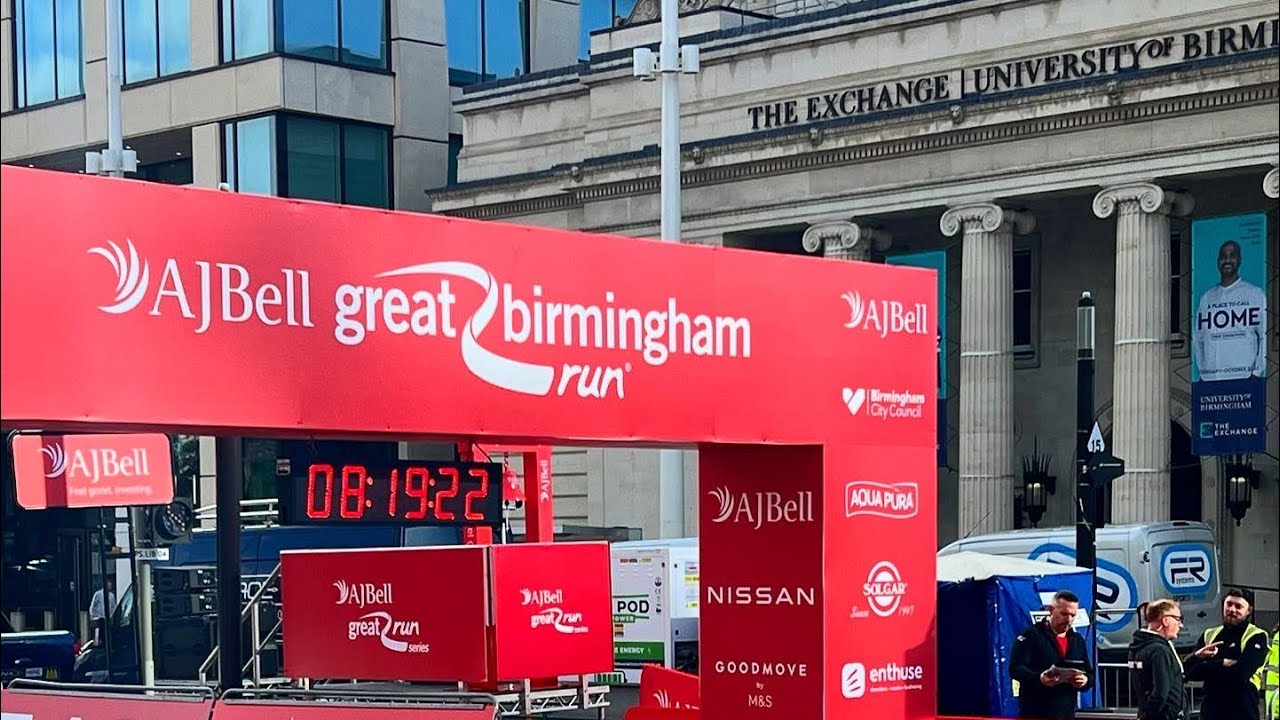 Great Birmingham Run Half Marathon 2023 - YouTube