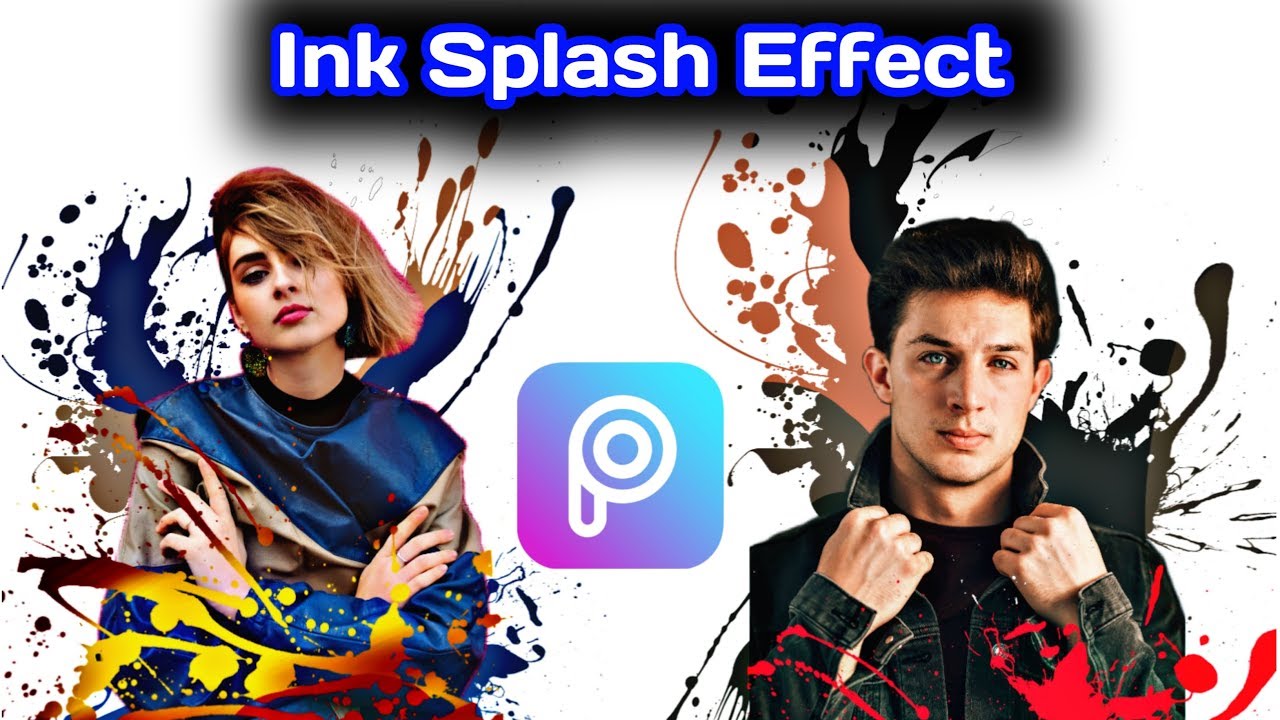 Membuat Ink Splash Effect dengan PicsArt | PicsArt Tutorial - YouTube
