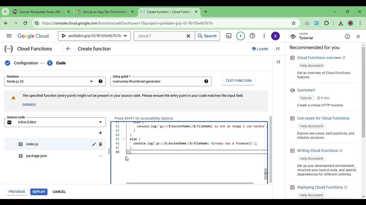 Set Up an App Dev Environment on Google Cloud Challenge Lab - YouTube