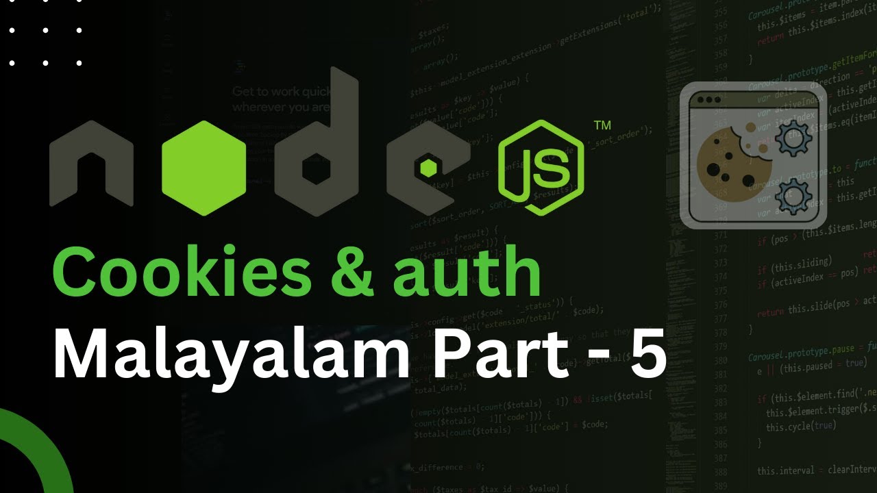 Node.js Cookies Tutorial in Malayalam (2025) | Express.js Cookie Handling Guide - YouTube