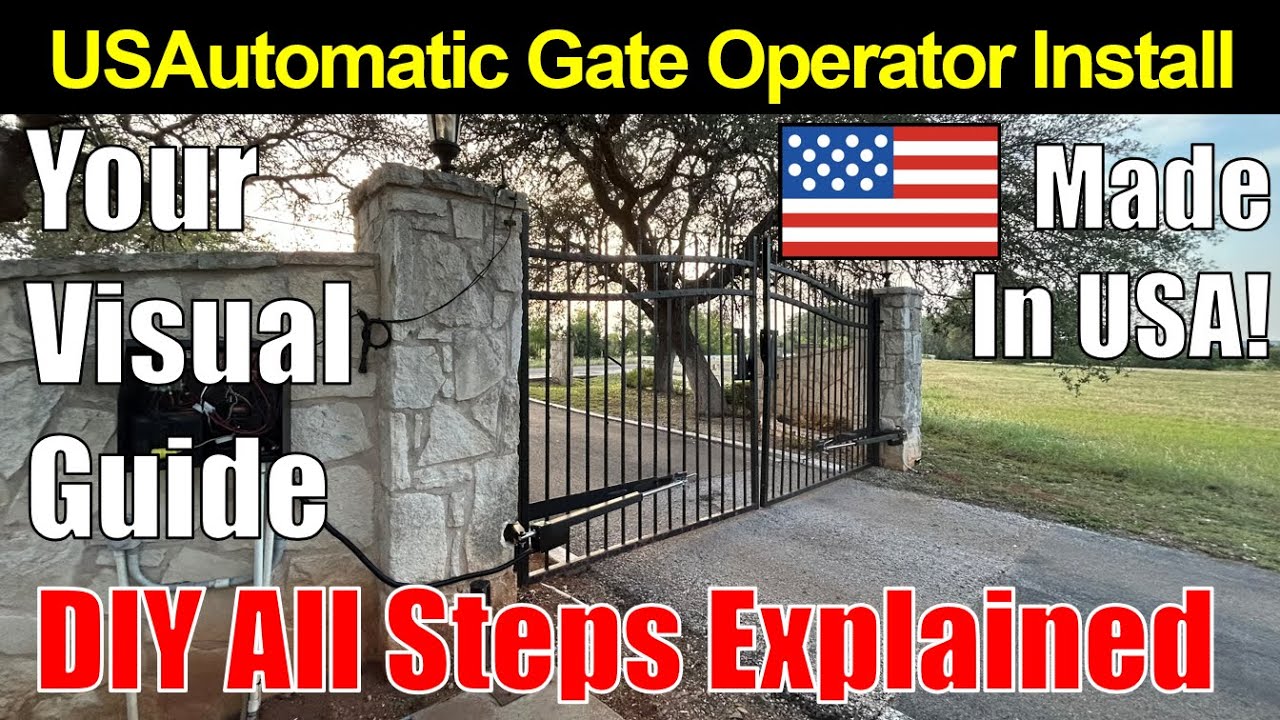Full Install • US Automatic Ranger HD Gate Operator - YouTube