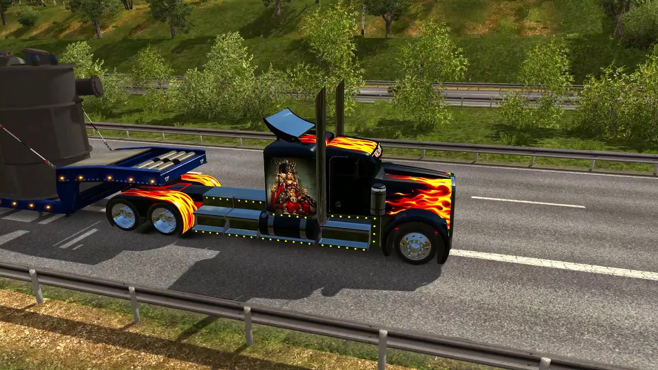 ETS2 - truck review - Kenworth Hot Rod AKA The Phantom by AMT - YouTube