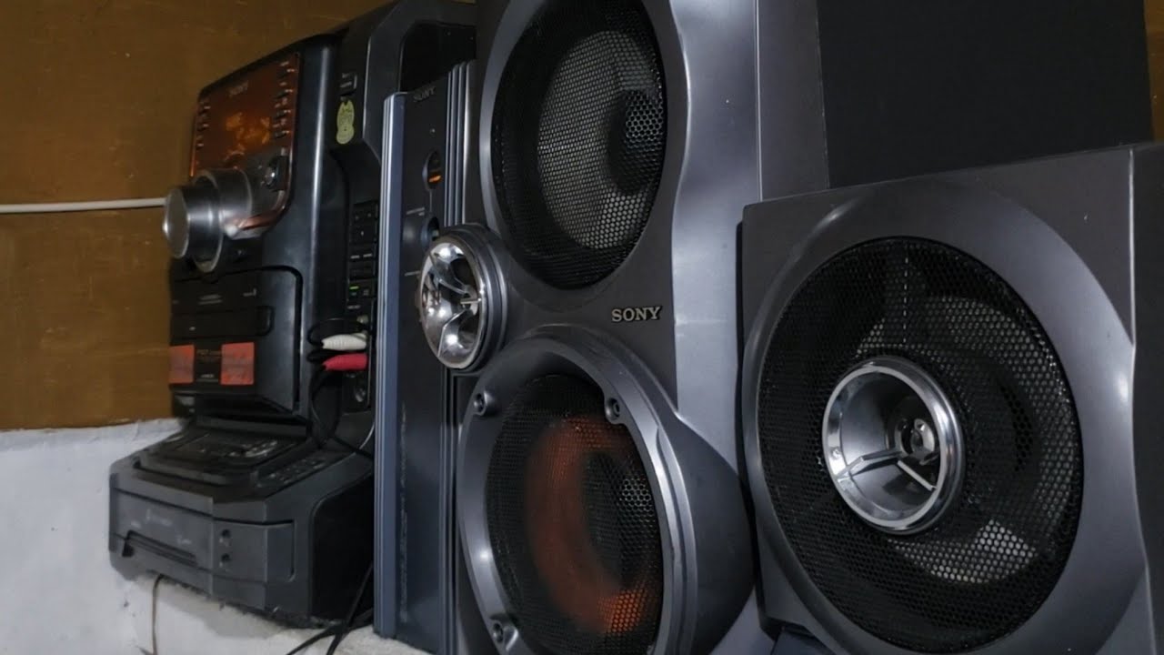 Sony fst ZX8 con bocinas del MHC Dx80 test - YouTube