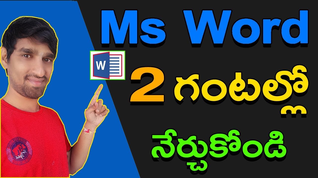 Learn Ms Word Full Tutorial In 2 Hours For Beginners In Telugu learn-ms-word-full-tutorial-in-2-hours-for-beginners-in-telugu