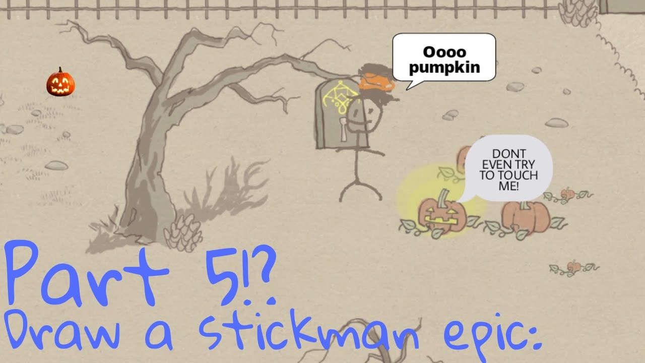 Draw a stickman epic:Ep 5:Spooky zombies: - YouTube