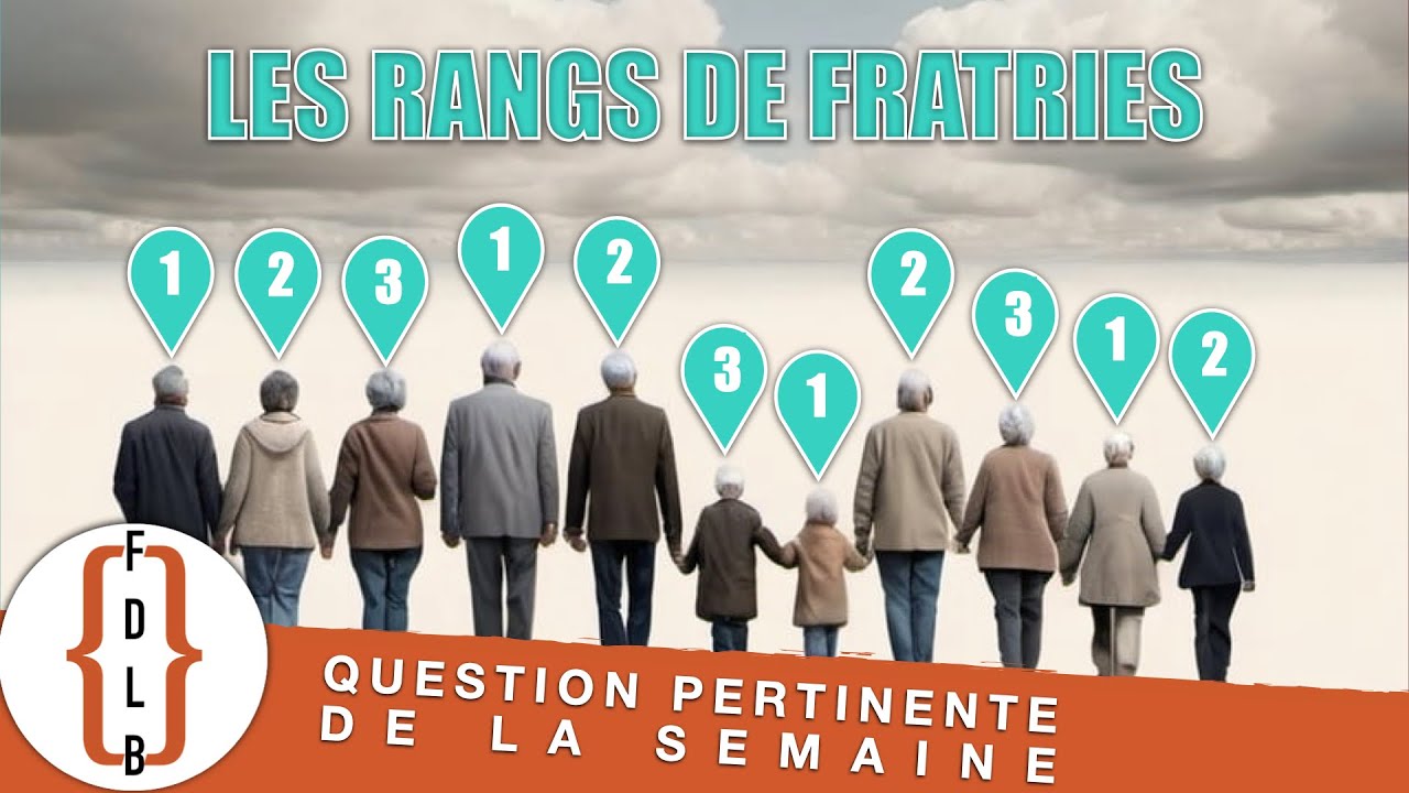LES RANGS DE FRATRIES DANS UNE FAMILLE RECOMPOSÉE - YouTube