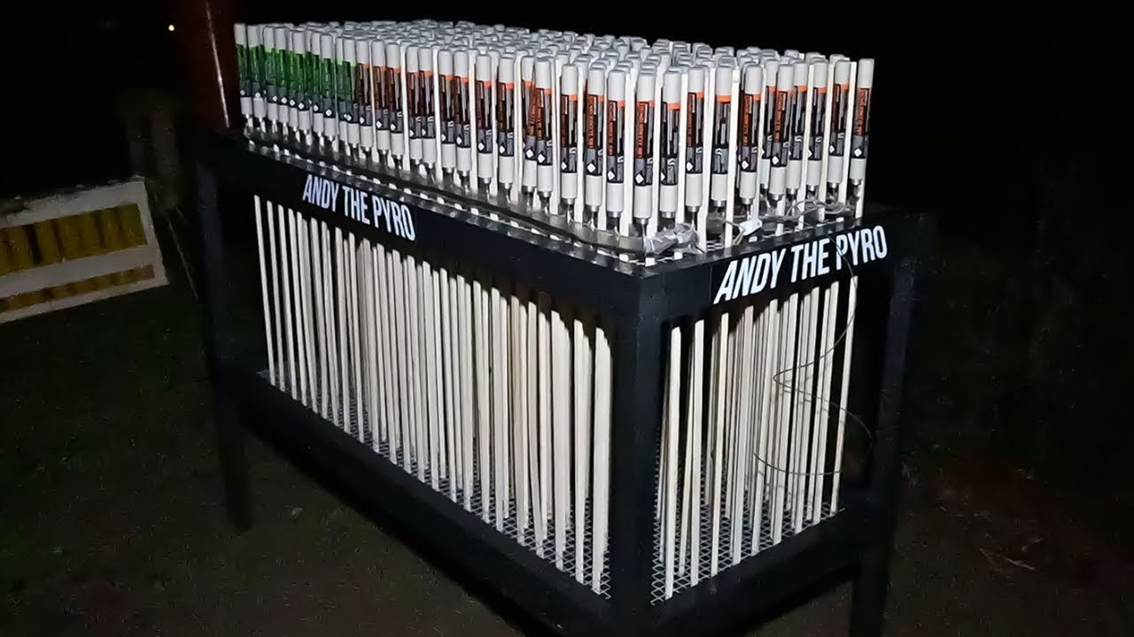 250 FIREWORK Salute Rockets all at once - YouTube