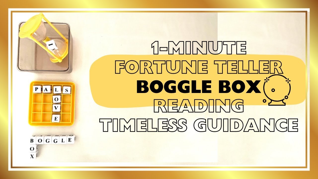 🔮 GOOD NEWS coming soon !! You are not a NUTCASE!! Boggle Box Guidance ...