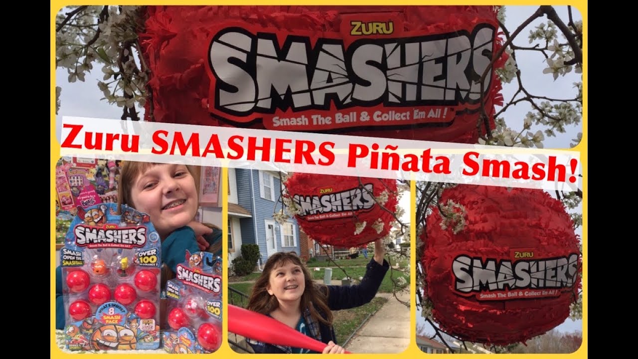 HUGE Zuru Smashers Opening Surprise Smash Ball Pinata Series 1 Sports ...