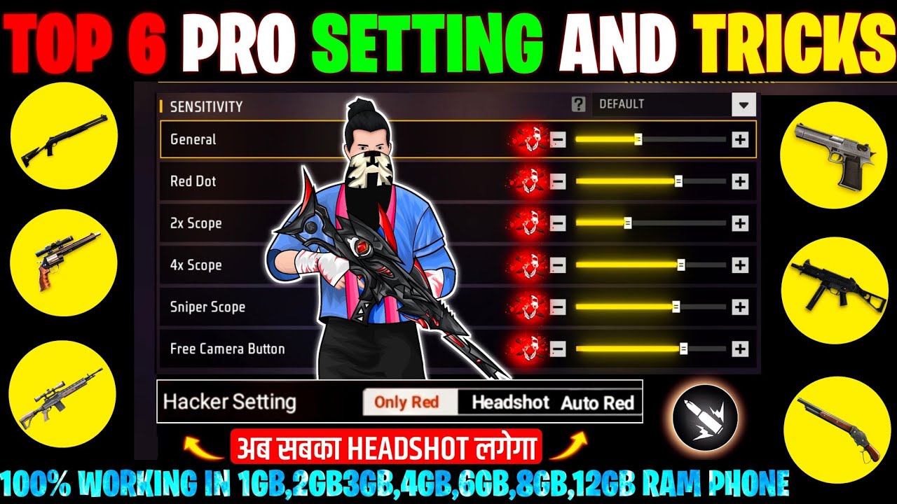 Free Fire Headshot Setting After Ob52 Update | 2026 Best Sensitivity ...