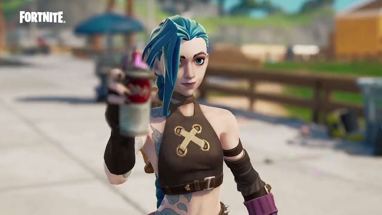 Fortnite - Arcane Jinx Skin Trailer (Fortnite X League of Legends ...