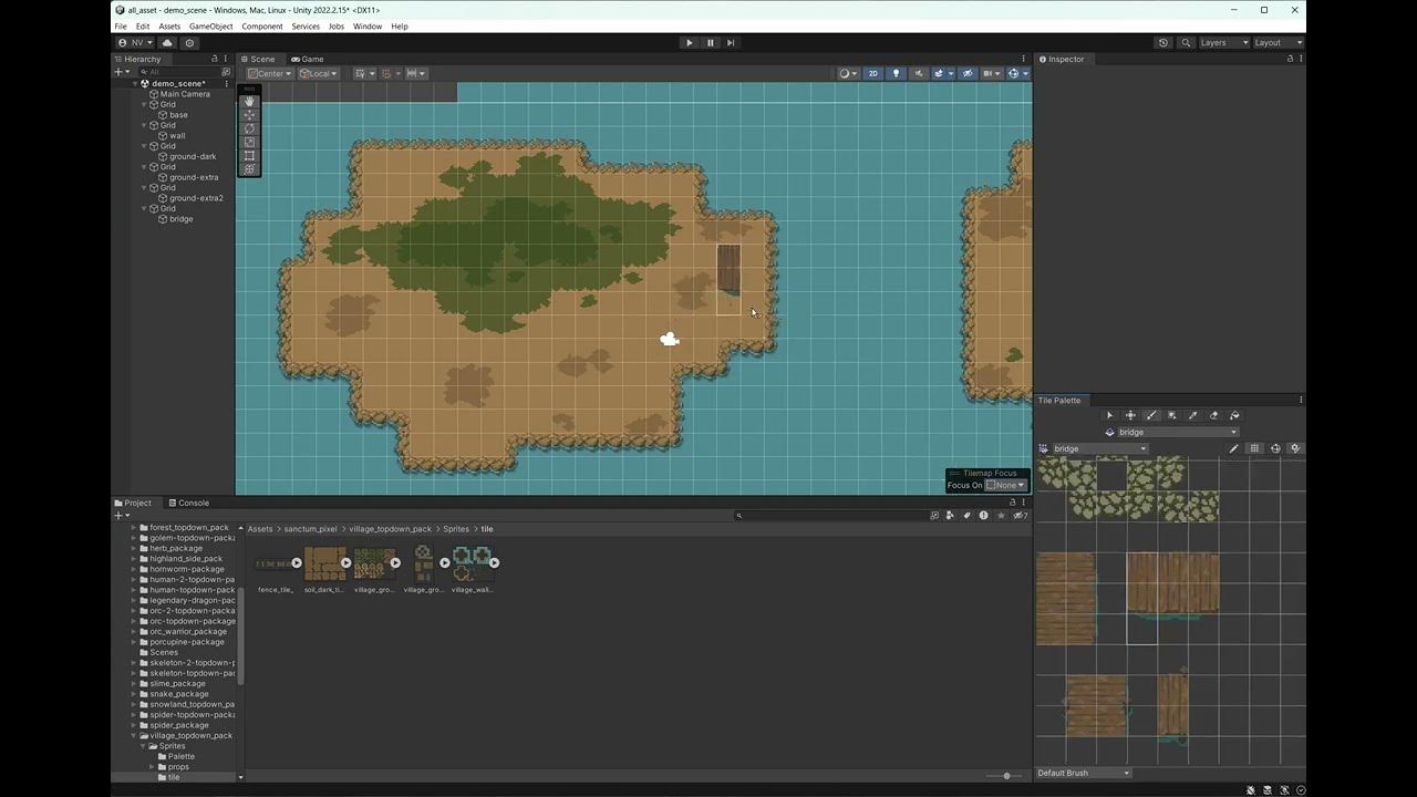 Designing 2D Top down Game Map with Unity and My game assets! - YouTube