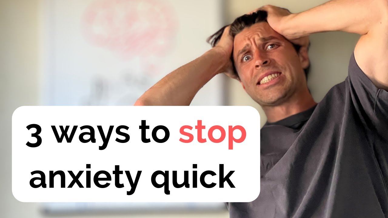 3 ways to calm your anxiety QUICKLY! - YouTube