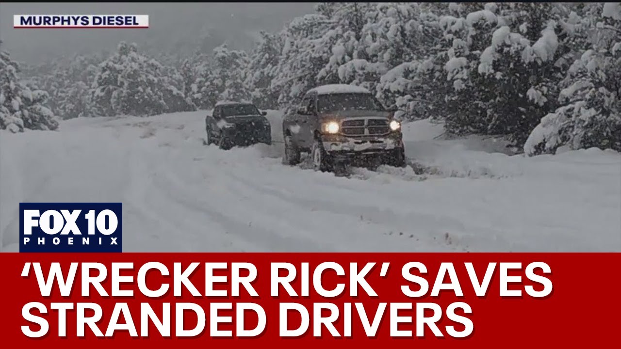'Wrecker Rick' rescues drivers from snowstorm | FOX 10 Phoenix - YouTube