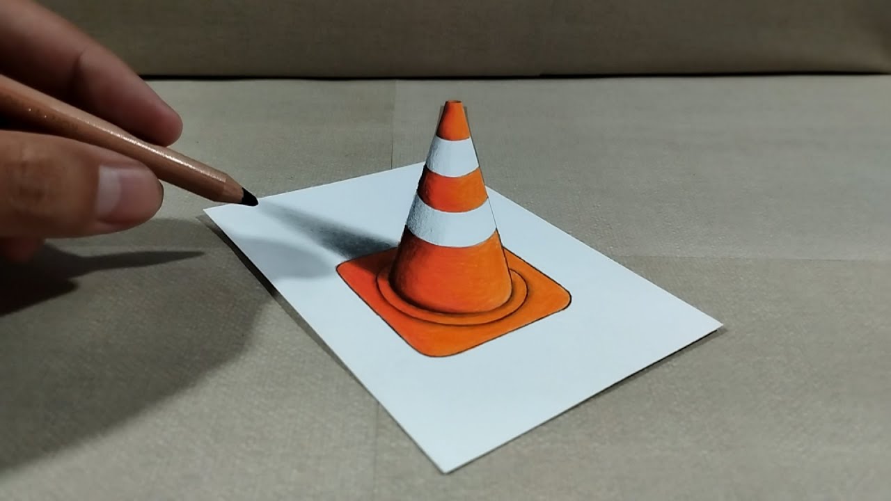 Como Desenhar Um Cone - RETOEDU
