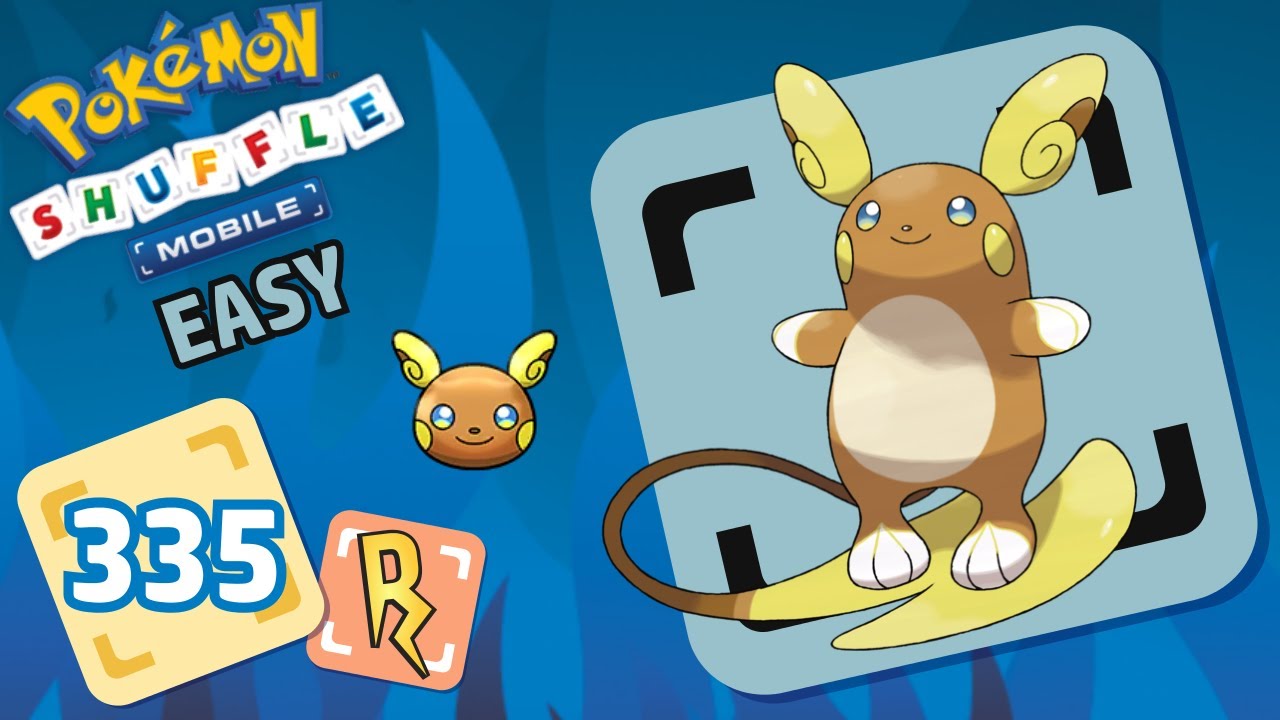 Pokémon Shuffle Mobile - RAICHU ALOLA! Muy fácil (No items) - YouTube