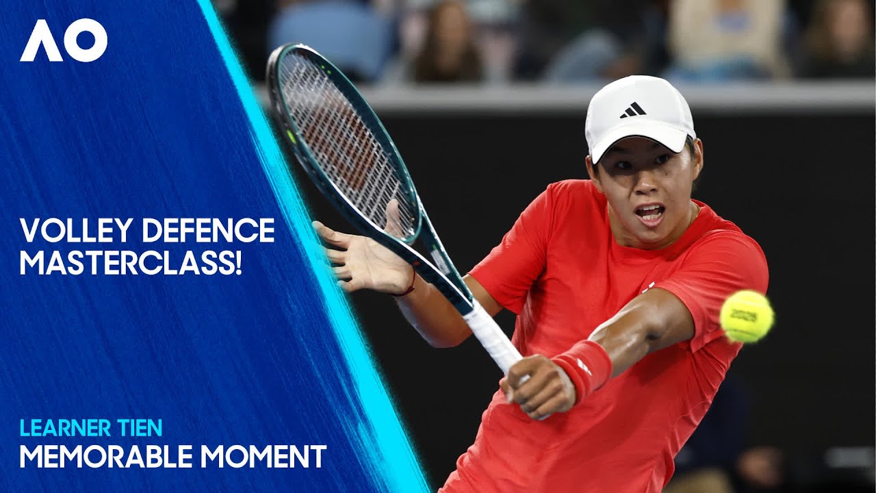 Learner Tien Somehow Wins this Point | Australian Open 2025 - YouTube