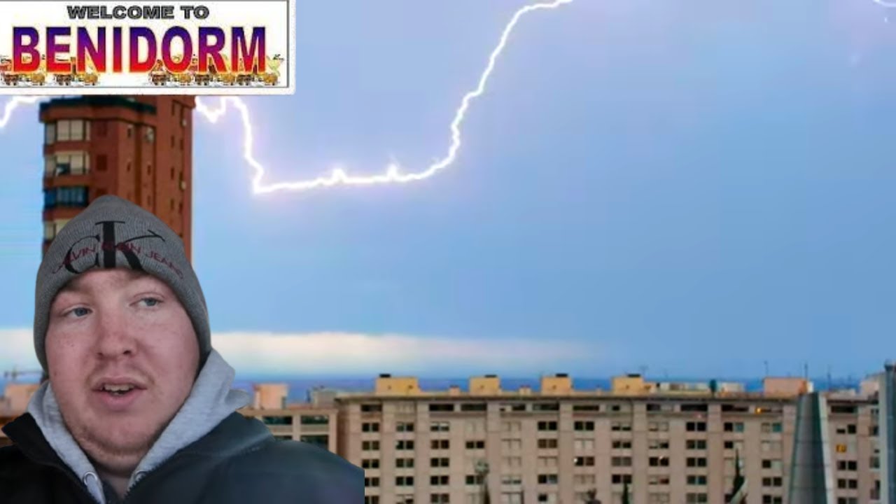 Lightning Strikes Benidorm – Crazy Storm Caught on Camera! - YouTube