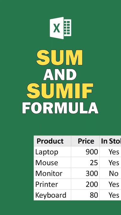 How to Calculate Total Sales & Conditional Sales in Excel | SUM & SUMIF Explained - YouTube