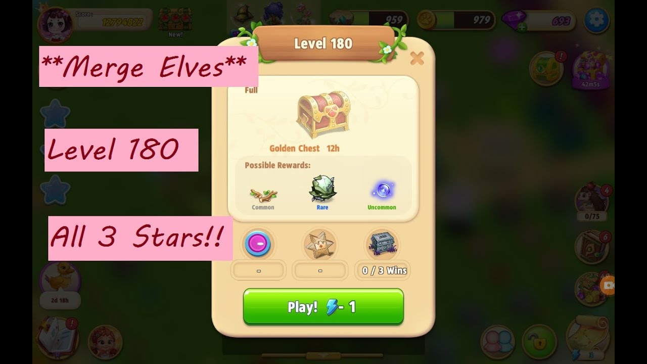 Merge Elves **Level 180** All 3 Stars! - YouTube