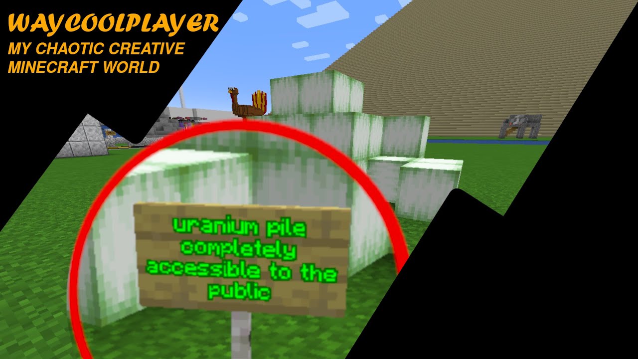 My Chaotic Creative Mode Minecraft World - YouTube