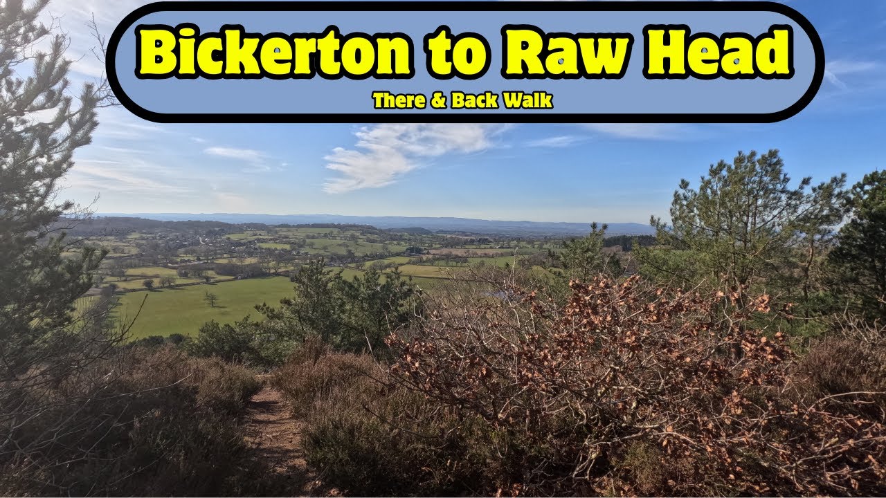WALKING FROM BICKERTON TO RAW HEAD - Walks in Cheshire - YouTube