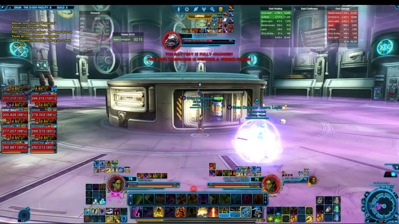 [SWTOR 6.1.1] Hard Mode Dxun, Apex Vanguard, "Darkness Woahverdrive ...