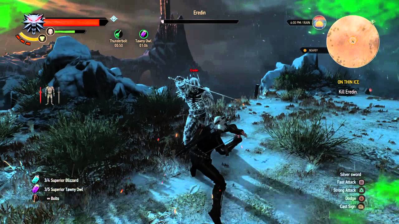 The Witcher 3 - Eredin Final Boss Fight (Death March) Whirl FTW - YouTube