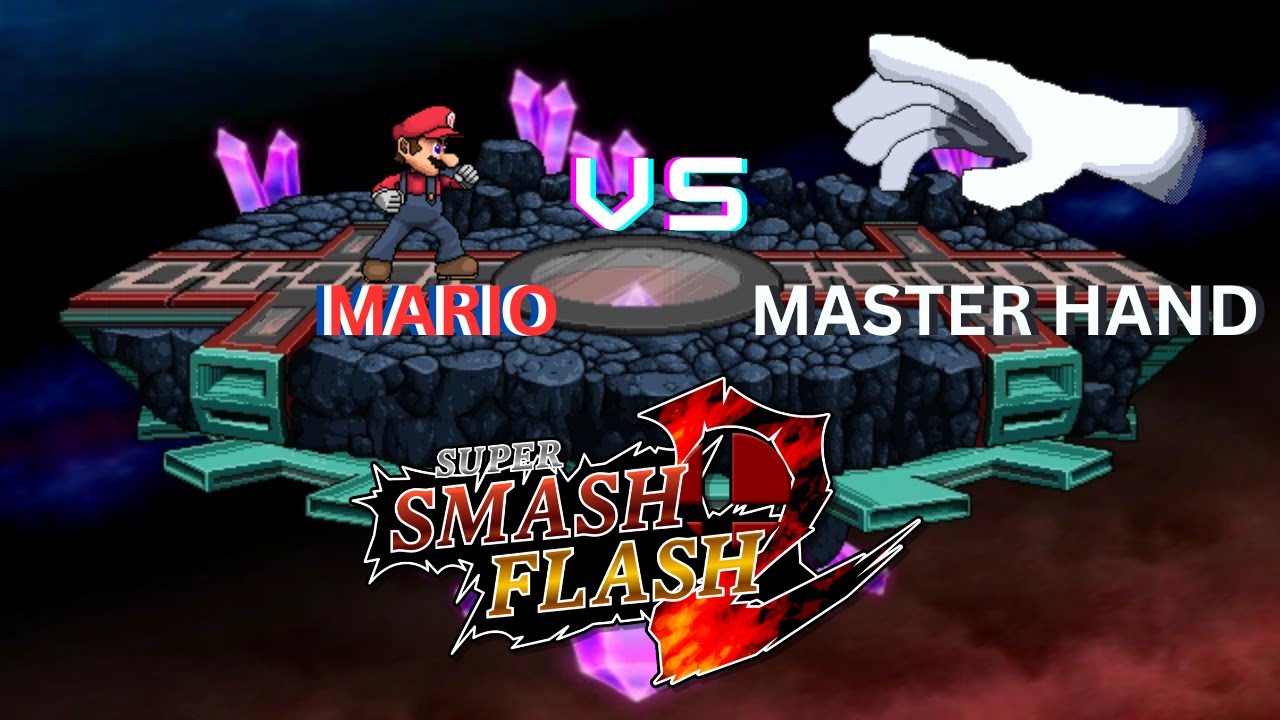 Super Mario VS the Master Hand! Super Smash Flash 2 (Classic Mode ...