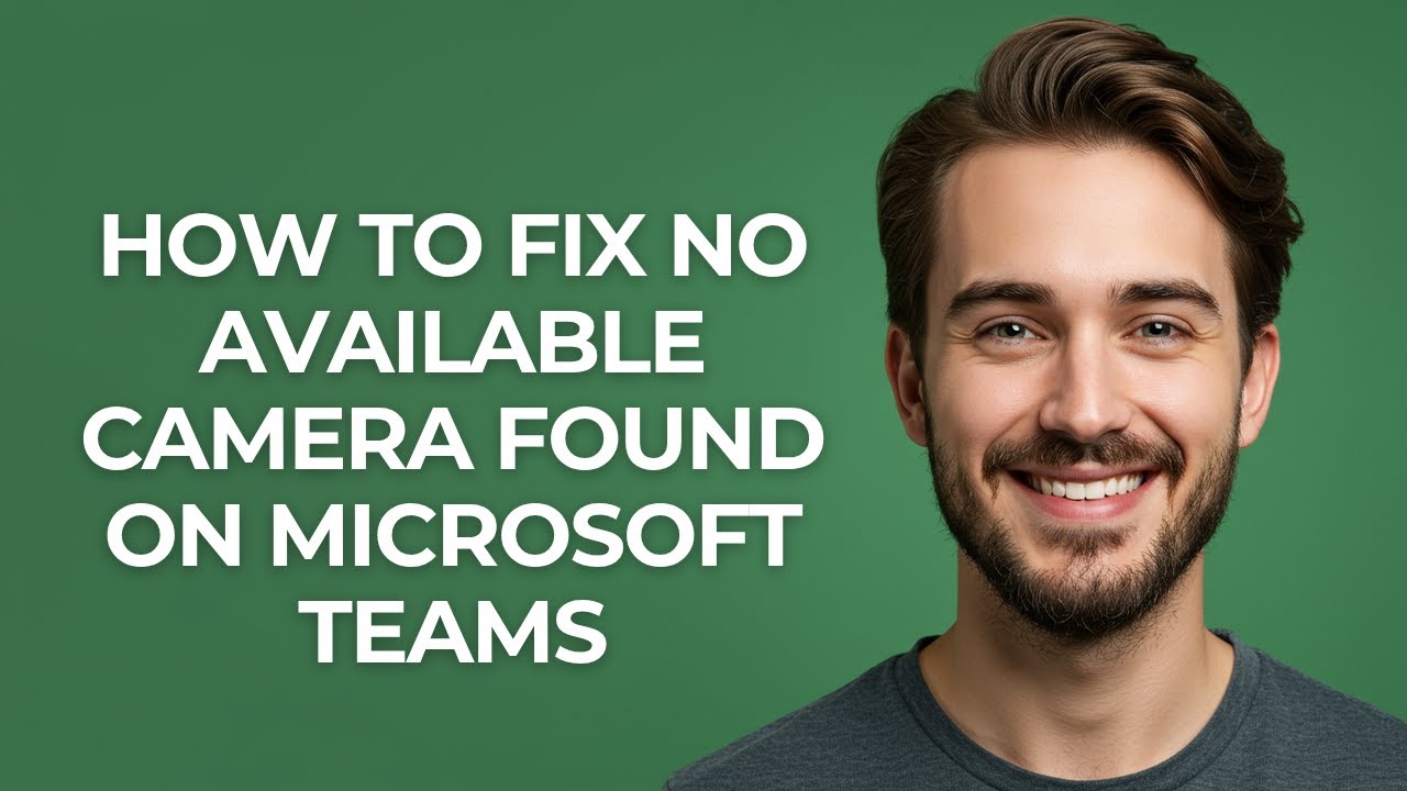 How to Fix No Available Camera Found on Microsoft Teams - GUIDE! - YouTube