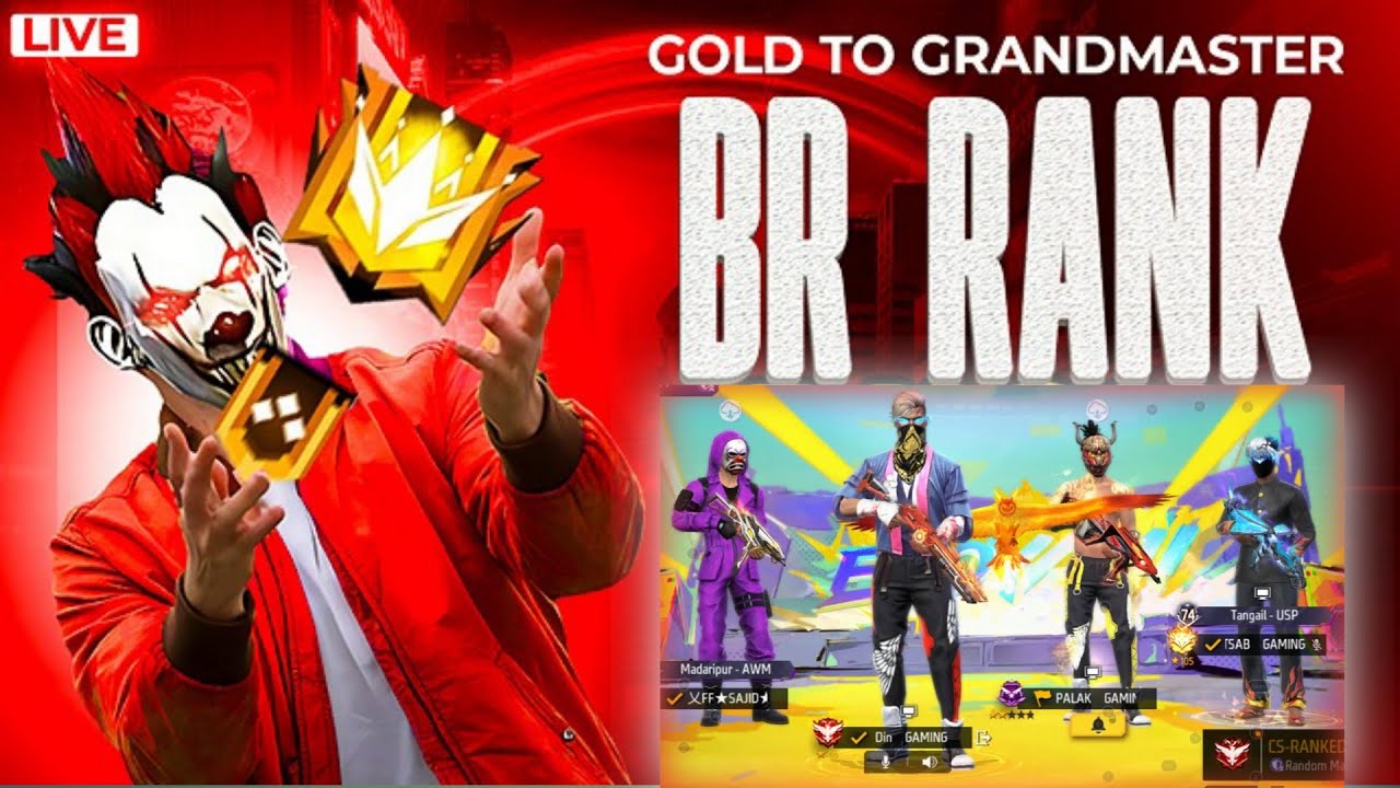 New Grandmaster Top 1 Push V Badge Lobby FF LIVE Free Fire LIVE! #ff # ...