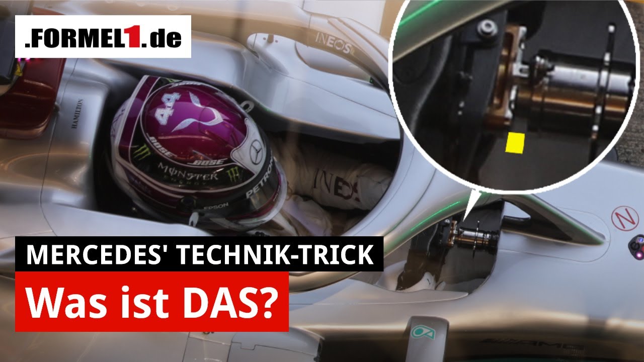 F1-Tests 2020 Barcelona: Mercedes' DAS-System (Dual Axis Steering) in ...