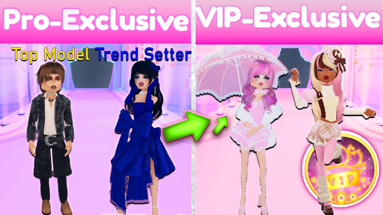PRO SERVER vs VIP SERVER In Dress To Impress - YouTube